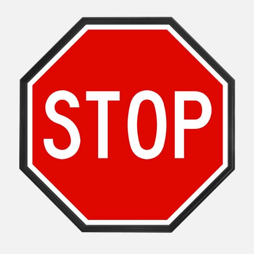 Decorative 36" Stop Sign Trim | TSTOP36