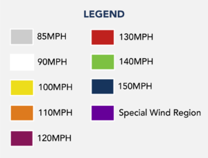 Brandon Industries EPA Wind Map to Determine Luminaire Stress