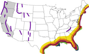 Brandon Industries EPA Wind Map to Determine Luminaire Stress